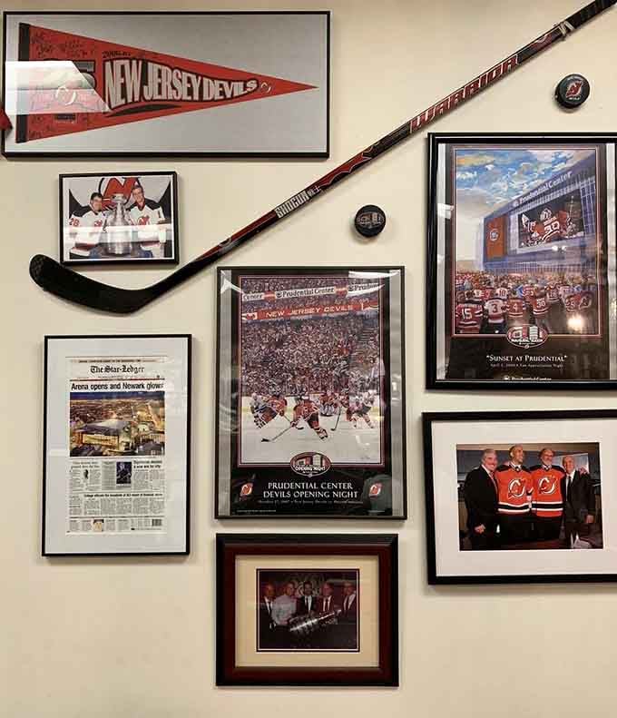 Devils memorabilia covers the walls, proving this place bleeds red and black along with pastrami juice.