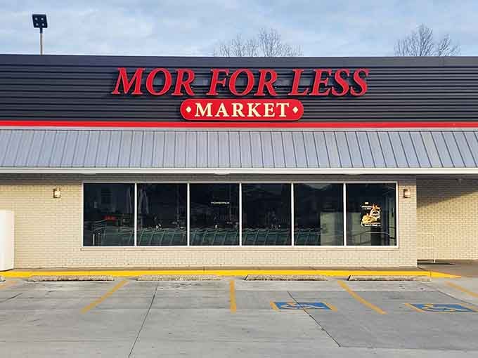 Mor For Less Market keeps it simple, because sometimes the best marketing strategy is just telling people exactly what you offer.
