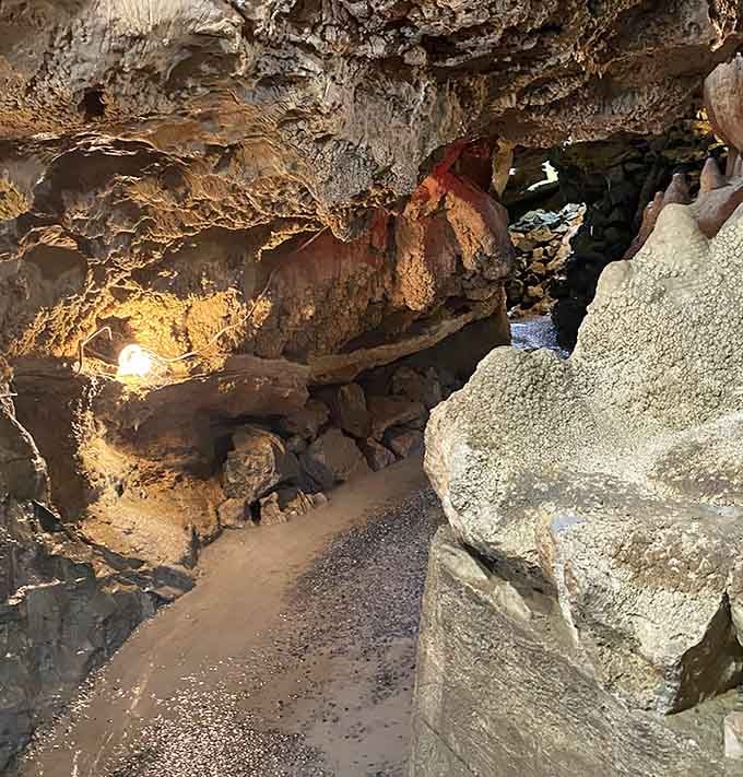 These illuminated passages showcase formations that took millennia to create, all for your viewing pleasure today.