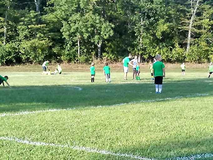 Weekend soccer matches bring the community together, where cheering parents create the soundtrack of small-town Saturday mornings.