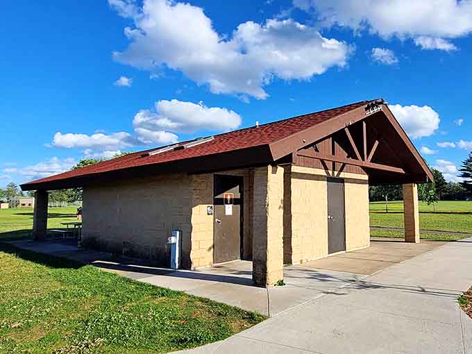 Clean restroom facilities nearby mean fewer emergency bathroom sprints across the park in sheer panic mode.
