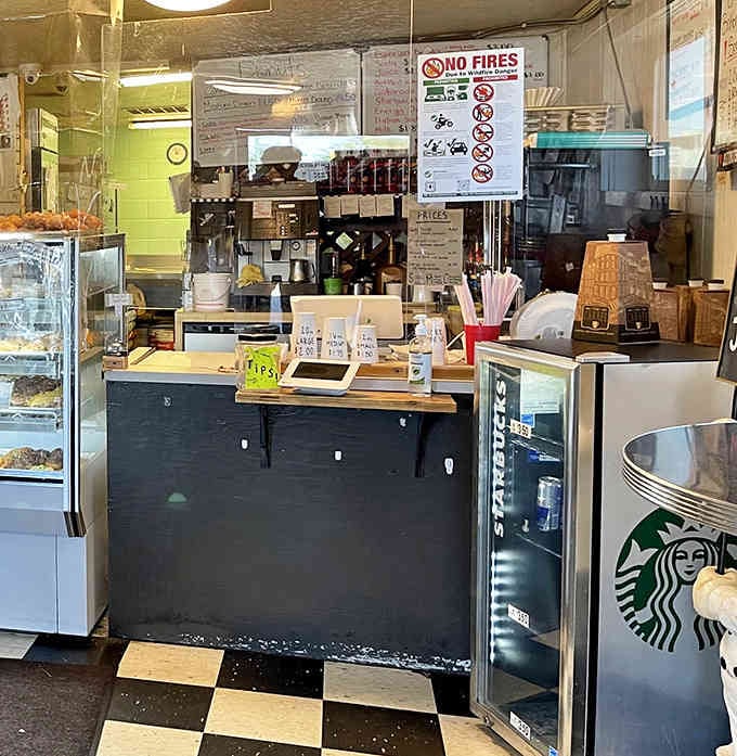 The counter where dreams are fulfilled and baker's dozens are assembled with the precision of a surgical team.