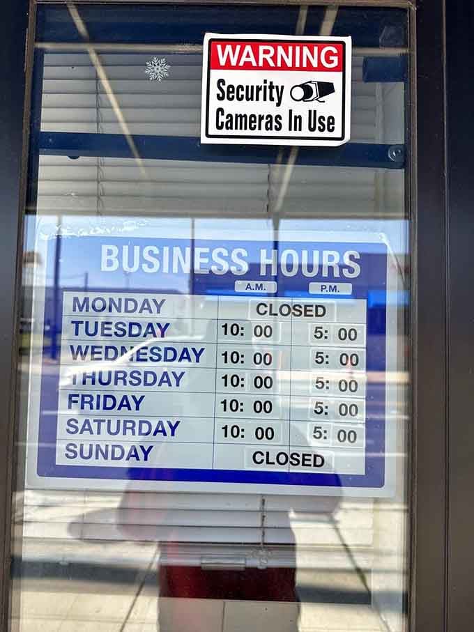 These hours require planning, but good things come to those who check the schedule before driving over.