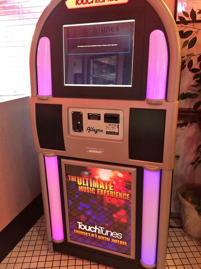 This modern jukebox keeps the retro spirit alive while letting you queue up your favorite tunes from any era.