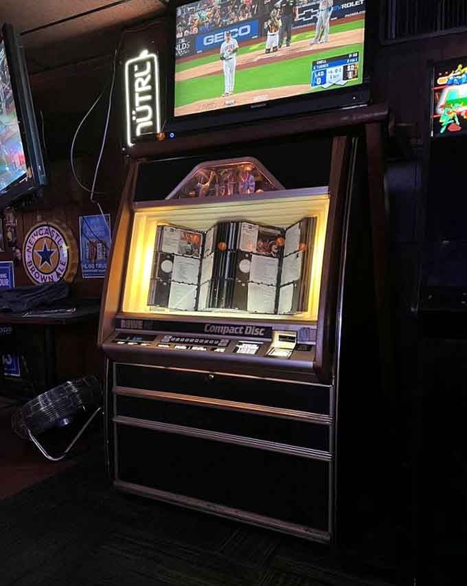 A CD jukebox is retro enough to be cool again, like bell-bottoms but with better musical selection.