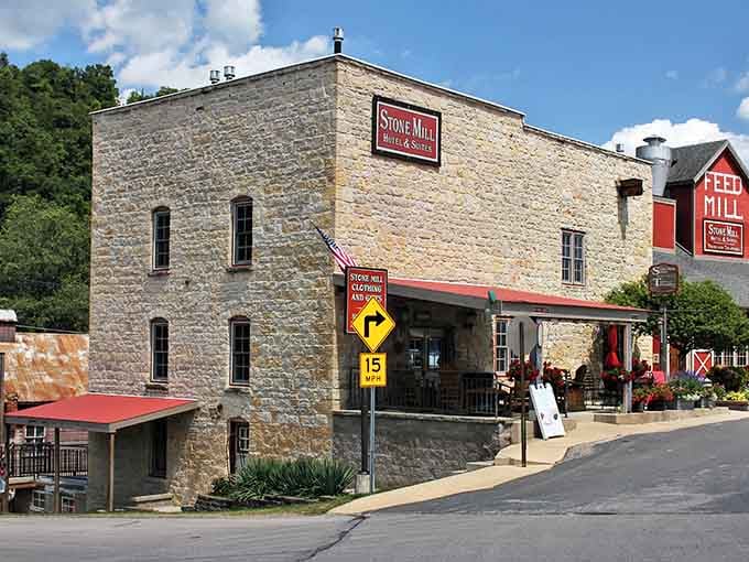Stone Mill Hotel combines historic limestone construction with modern hospitality for guests who appreciate architectural authenticity and comfort.