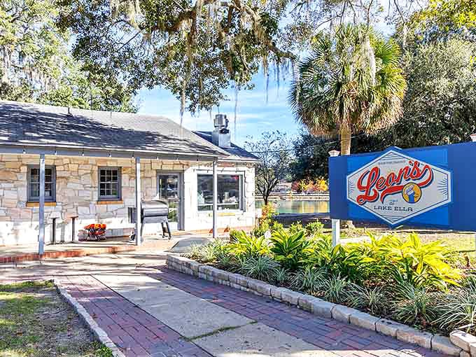 Leon's charming cottage exterior hints at seafood treasures within. The kind of place where napkins are necessary and calories don't count.