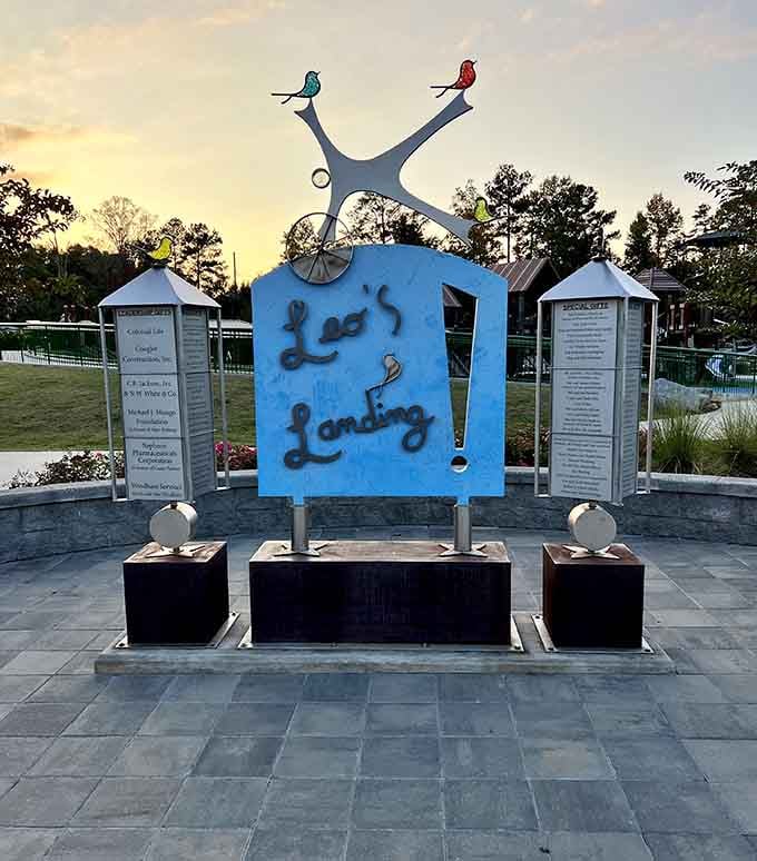 Leo's Landing welcomes families with a cheerful entrance that promises the kind of fun that makes kids forget about screens entirely.