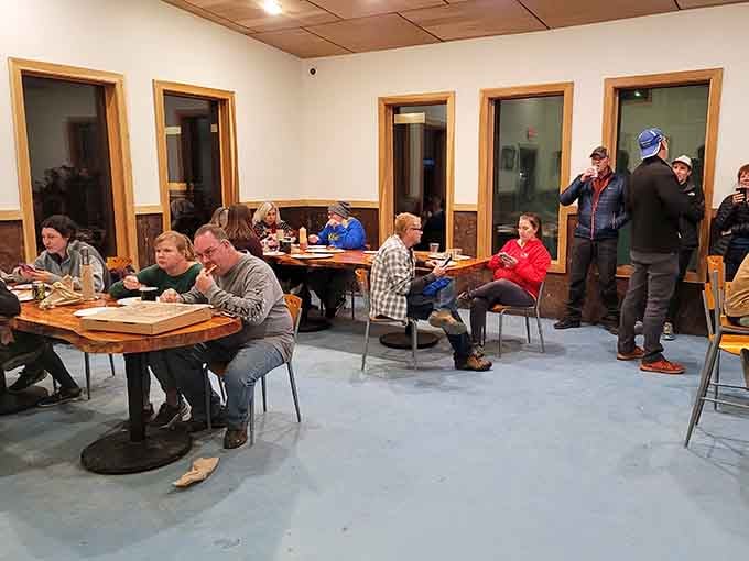 Communal dining means strangers become friends over shared stories and even better food.