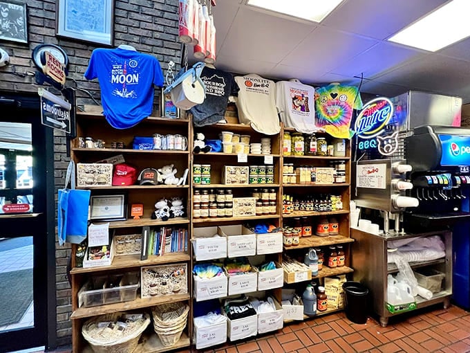 Take home bottles of sauce and seasoning so you can pretend you're this good at cooking.