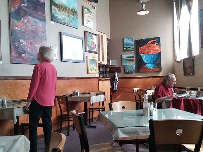 Real diners enjoying real meals proves this place has earned its reputation one satisfied customer at a time.