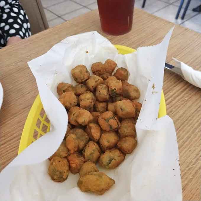 Fried okra that converts vegetable skeptics into believers, one crispy golden bite at a time without apology.