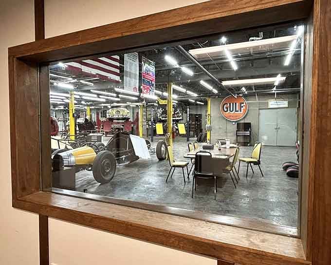 Even the observation areas are thoughtfully designed, giving you perfect views of the automotive wonderland below you.