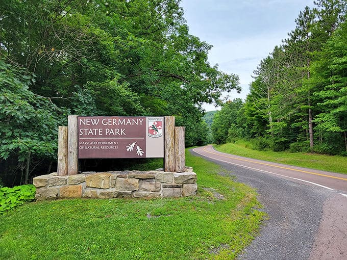 The sign that marks your arrival at Maryland's best-kept secret, where forgotten doesn't mean any less spectacular.