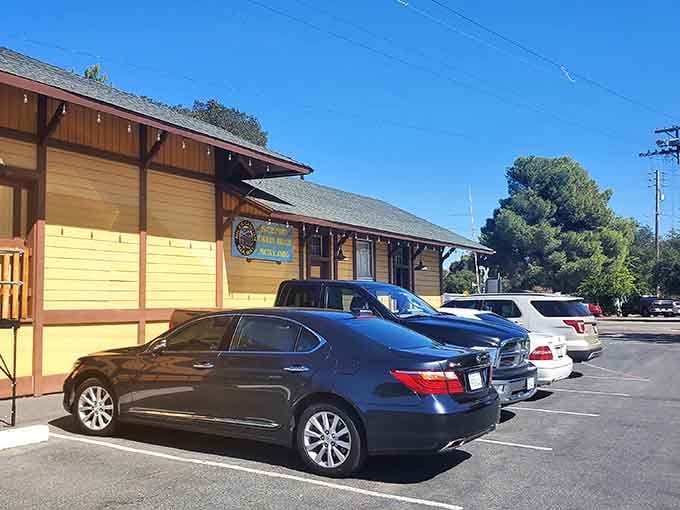 Plenty of parking means getting to your vintage train adventure is refreshingly hassle-free for a Bay Area attraction.