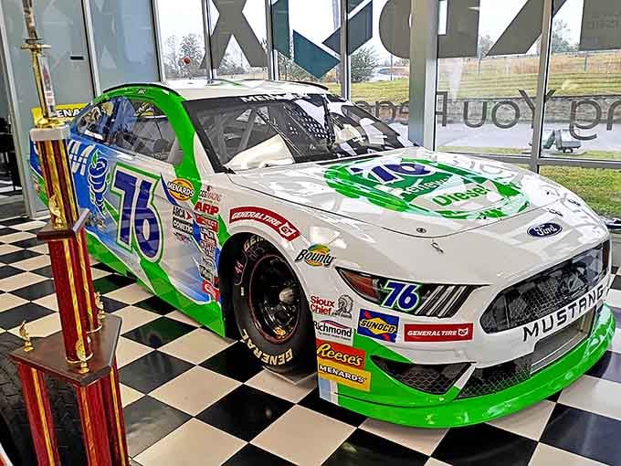 Modern aerodynamics meet old-school racing spirit in this Ford Mustang &ndash; sleeker than yesterday's racers but just as hungry for victory.