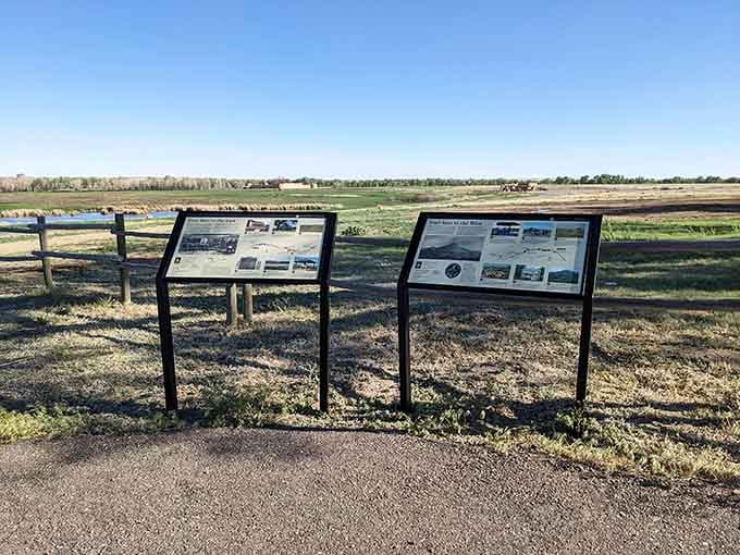 These informative displays help visitors understand the fort's crucial role in westward expansion and the complex cultural exchanges that happened here daily.