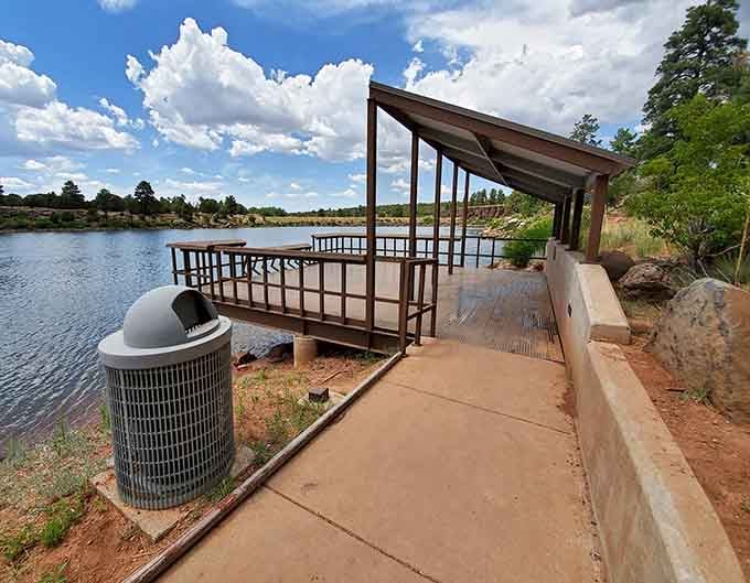 Contemplation station: a thoughtfully designed overlook where you can ponder life's mysteries or simply appreciate that you're not sitting in traffic.