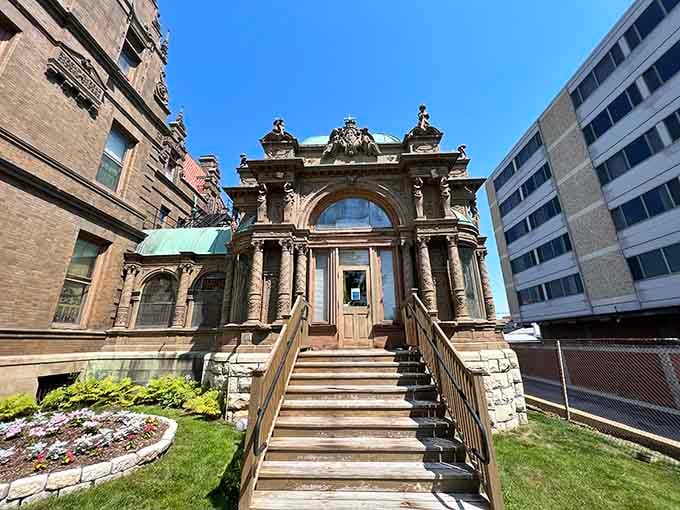 Exterior stonework so intricate that modern architects would need therapy just from estimating the labor hours involved.