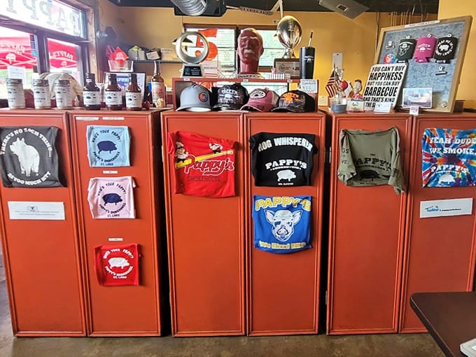 When the merchandise display looks this good, you know people want to remember their smoky pilgrimage forever.