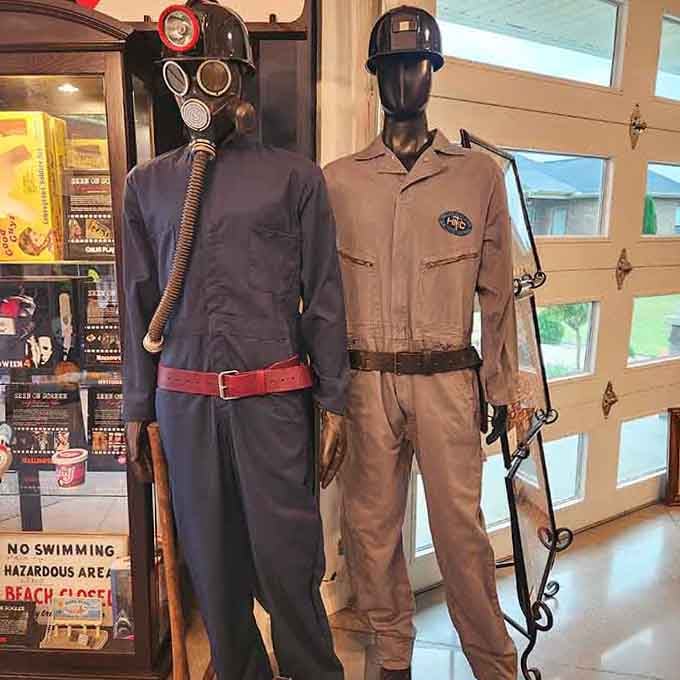 These mannequins in vintage workwear look ready to clock in for the graveyard shift&mdash;literally, not figuratively speaking.