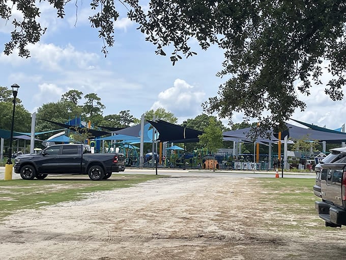 Ample parking means you won't be circling the block like a vulture searching for a spot.