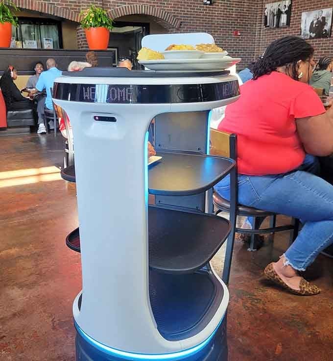 Even the robots at Paschal's understand that delivering this legendary food is an honor worth rolling for.