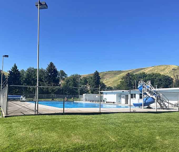 Community pool and tennis courts where summer fun doesn't cost a fortune or require advance reservations online.