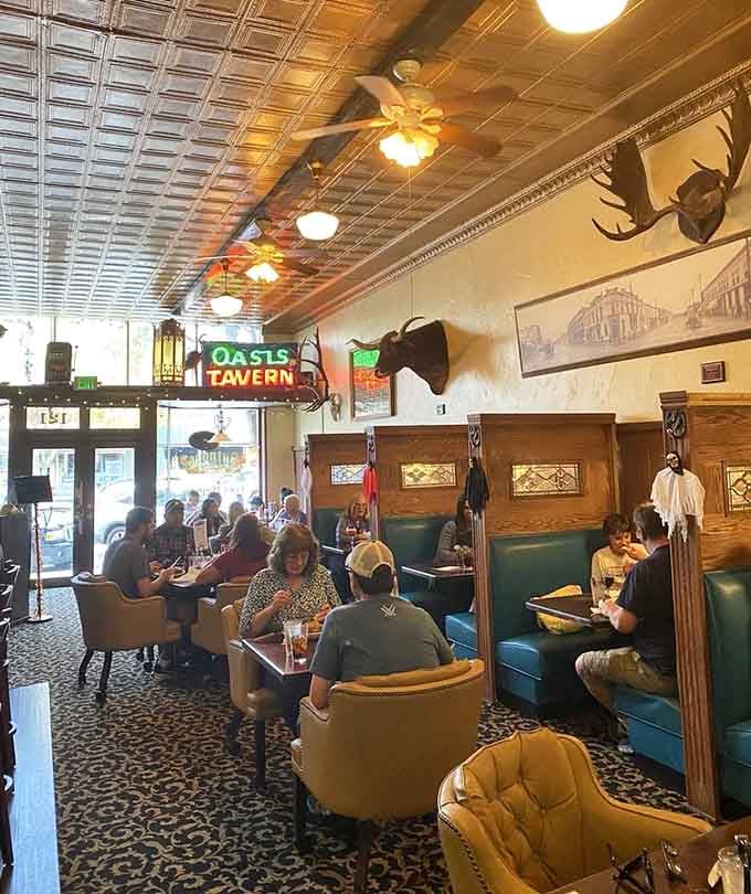 Real people enjoying real food in a real restaurant, which is increasingly rare in our Instagram-filtered world these days.