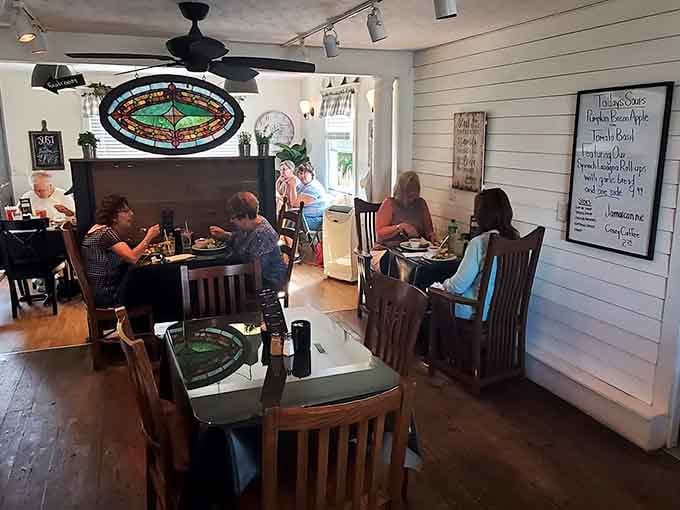 Another angle of the dining room reveals just how thoughtfully every corner has been designed for your comfort and enjoyment.