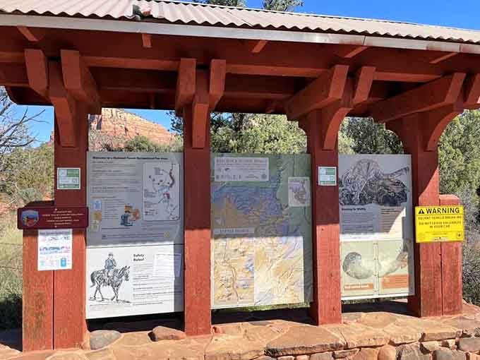 Trail information boards help visitors navigate the park's offerings without getting lost, which your GPS-dependent brain will appreciate immensely.