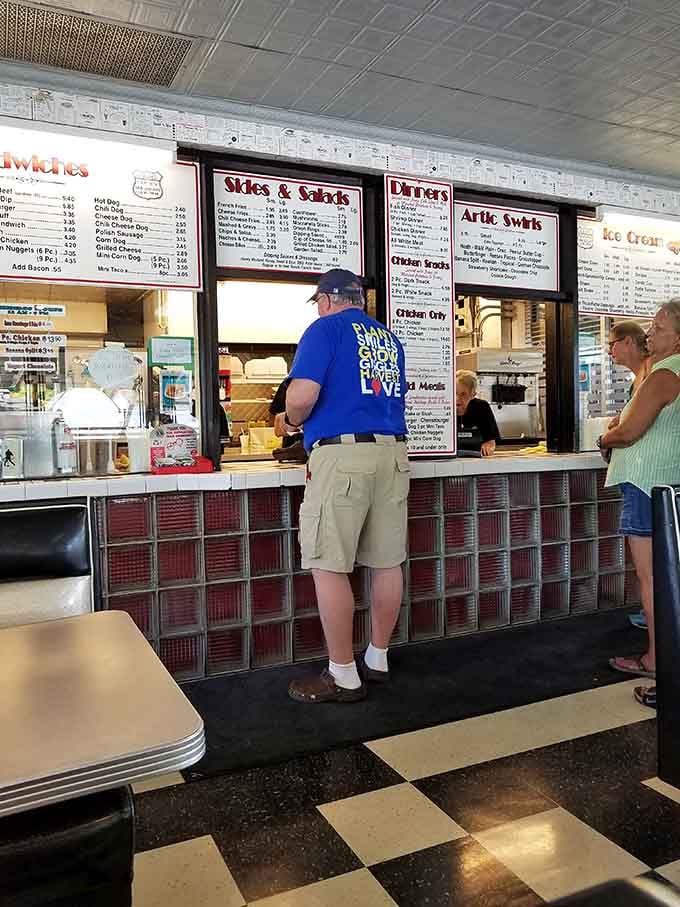 The order window where hungry travelers have been placing their burger requests since the Eisenhower administration's heyday.