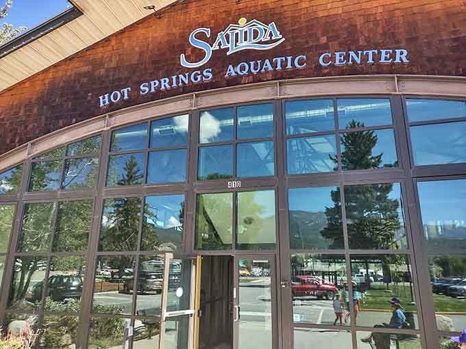 Salida Hot Springs Aquatic Center combines geothermal soaking with mountain views for ultimate relaxation therapy.