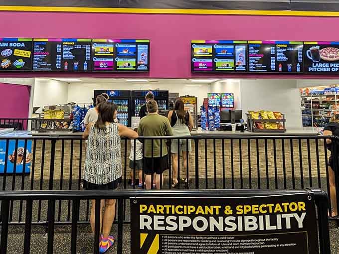 Fuel up here because you'll need energy for all that sliding, climbing, and pretending you're still twenty.