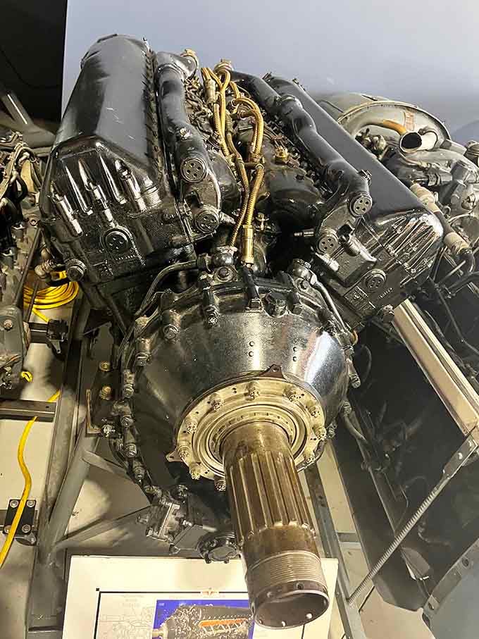 Aircraft engines up close reveal the beautiful complexity that somehow convinced metal objects to defy gravity successfully.