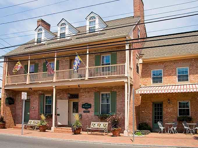 Historic inn architecture that makes you want to book a room just to soak it in.