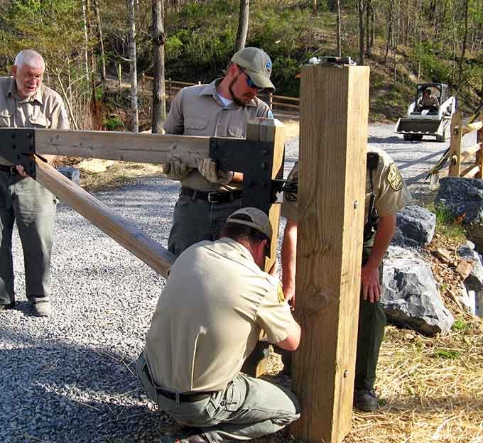 Teamwork makes the park work. Dedicated park rangers maintain the trails and facilities that allow visitors to connect with nature without roughing it too much.