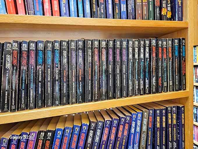 Star Trek novels organized with Starfleet-level precision – beam yourself into these adventures, one book at a time.