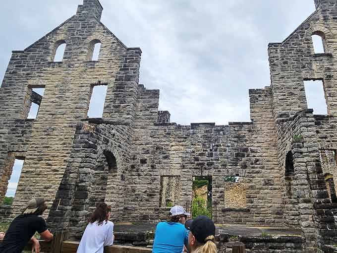 Watching visitors explore the ruins reminds you that curiosity and wonder don't have age limits or expiration dates whatsoever.