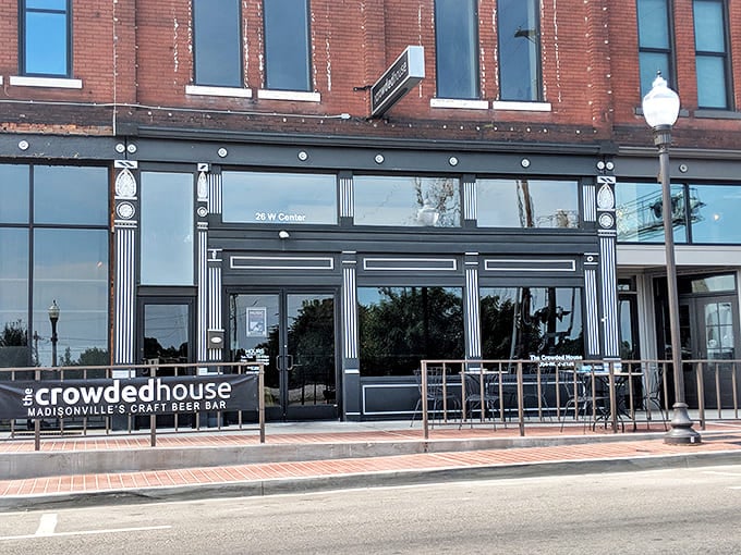 The Crowded House brings craft beer culture to Main Street with a patio made for lingering conversations and affordable pints.