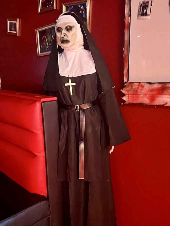 This nun mannequin proves that not all sisters are here to offer comfort and spiritual guidance to visitors.