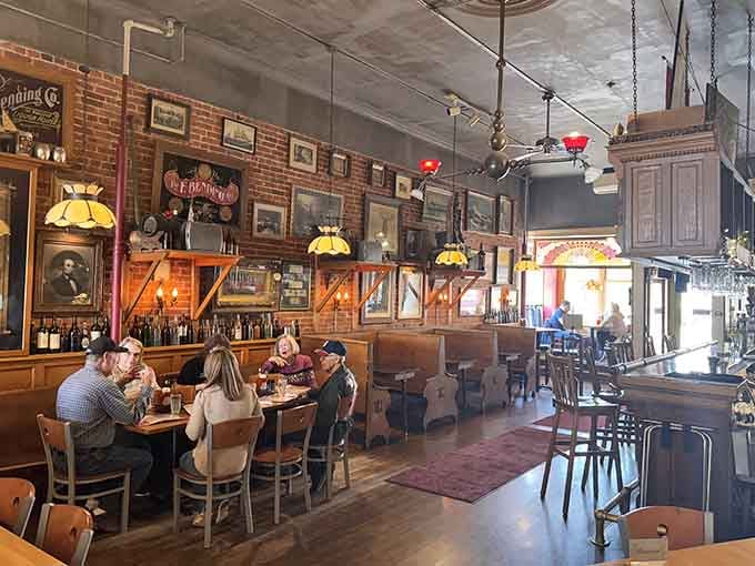 Cozy booths and warm lighting make every meal feel like a celebration, even if you're just celebrating making it through Tuesday.