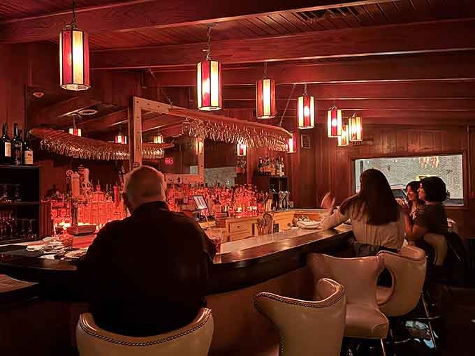 Warm lighting and classic fixtures create ambiance that Instagram filters spend years trying unsuccessfully to replicate digitally.