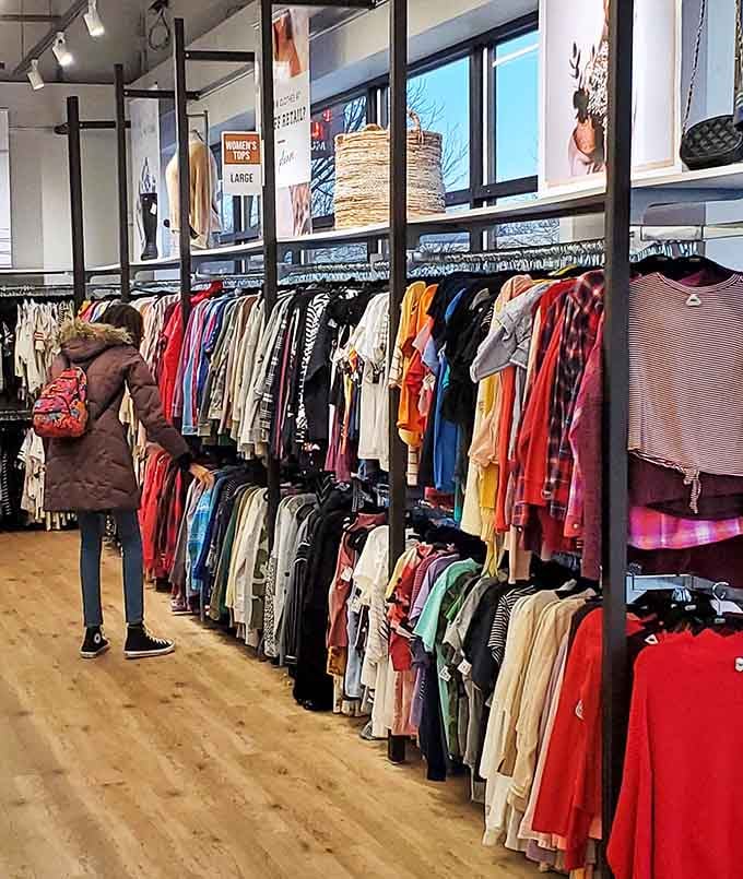 Real shoppers finding real deals in real time, living proof that thrift shopping is officially cooler than regular retail.