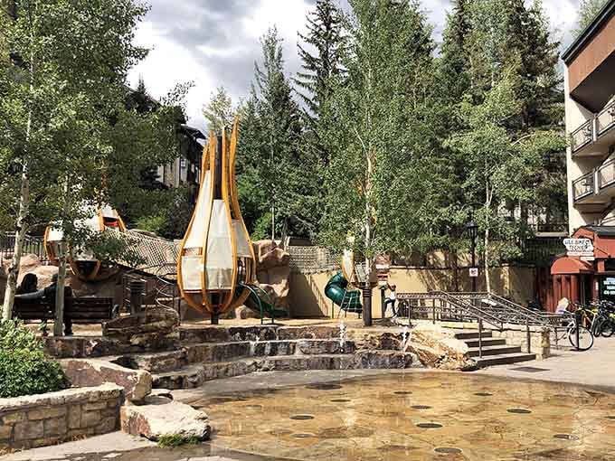 Sunbird Park's playground shows that Vail takes its family-friendly reputation seriously, one slide at a time.