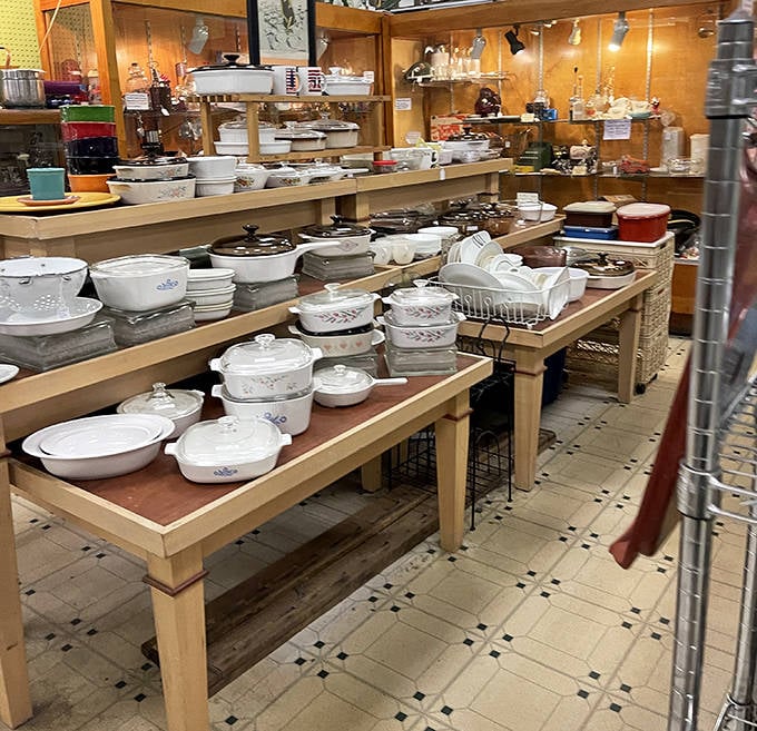 Corningware paradise&mdash;where casserole dishes that survived Thanksgiving disasters for generations await their next culinary adventure.