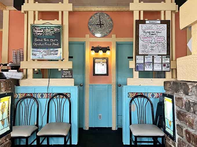 Even the waiting area maintains that retro charm, making the anticipation of breakfast almost as enjoyable as eating.