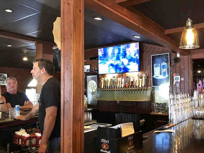 Behind the bar, staff work with the easy efficiency of people who genuinely enjoy what they do daily.