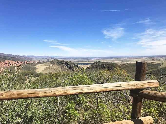 Sometimes the best views require nothing more than a simple wooden railing and the willingness to stand still in wonder.
