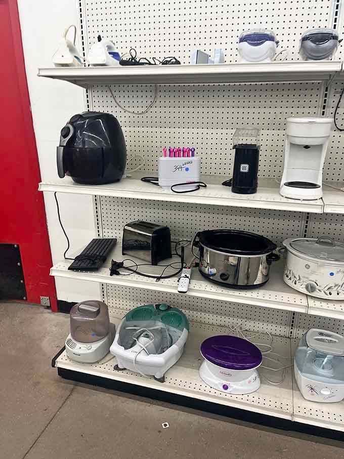 Small appliance heaven for kitchen enthusiasts. That air fryer you've been curious about? Try it for a fraction of the retail price.